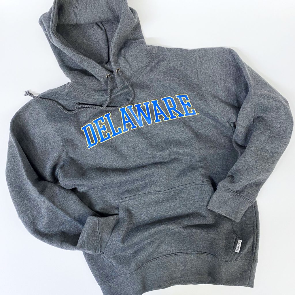 University of Delaware Arched Delaware Hoodie Sweatshirt – Royal ...