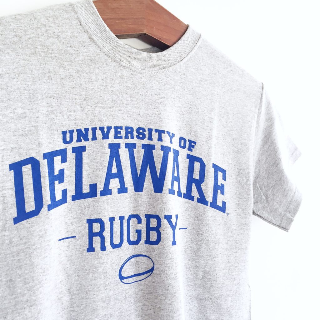 University of Delaware Rugby T-shirt – Oxford – National 5 and 10