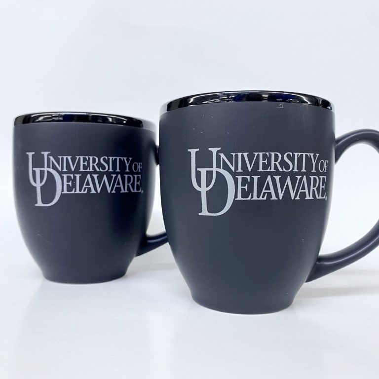University of Delaware Matte Black Bistro Mug – National 5 and 10