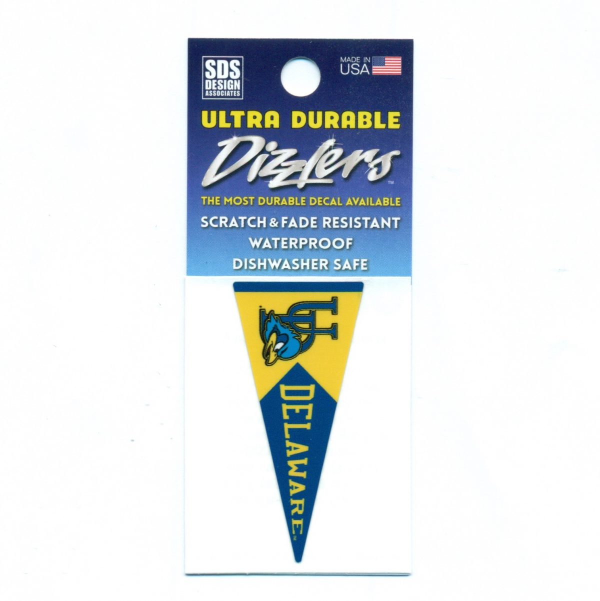 University of Delaware Pennant Dizzler Decal – National 5 and 10