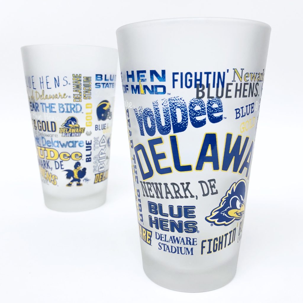 University of Delaware All-Over Print Pint Glass – National 5 and 10