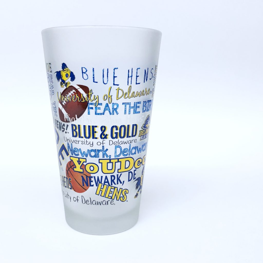 University of Delaware All-Over Print Pint Glass – National 5 and 10