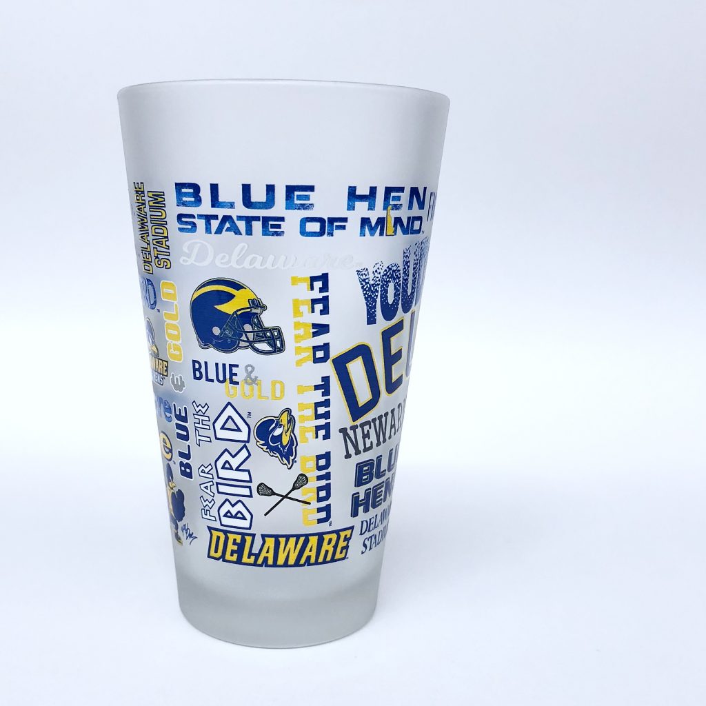 University of Delaware All-Over Print Pint Glass – National 5 and 10