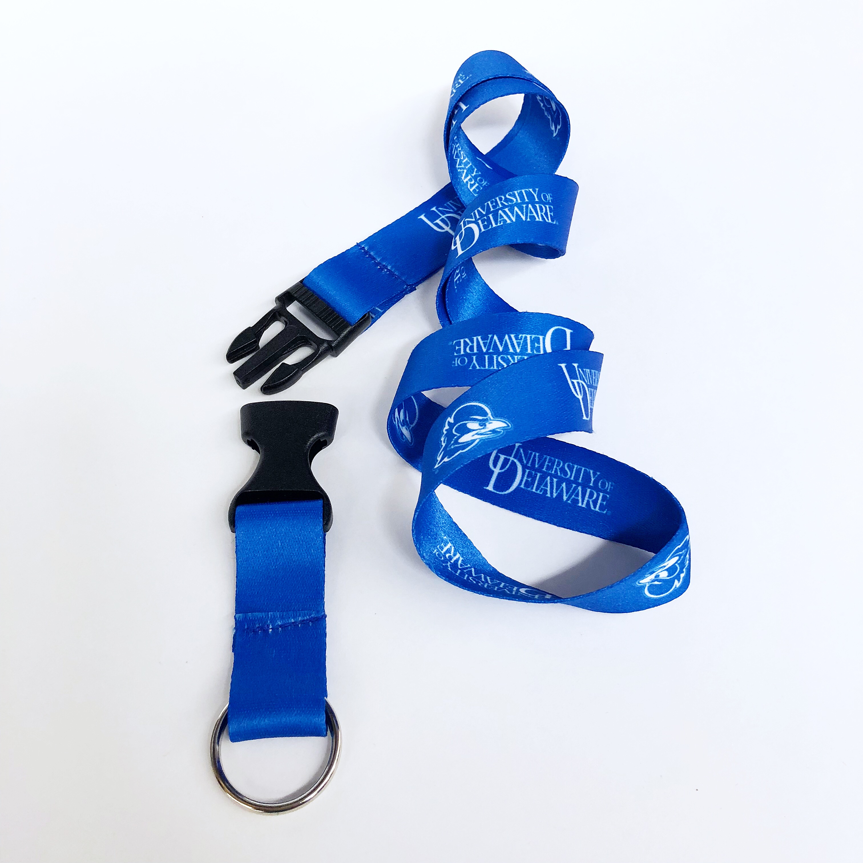 University of Delaware Blue Satin Lanyard – National 5 and 10