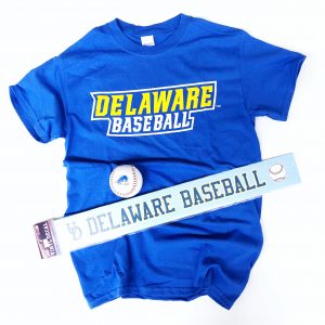 University of Delaware Baseball T-shirt – Royal – National 5 and 10
