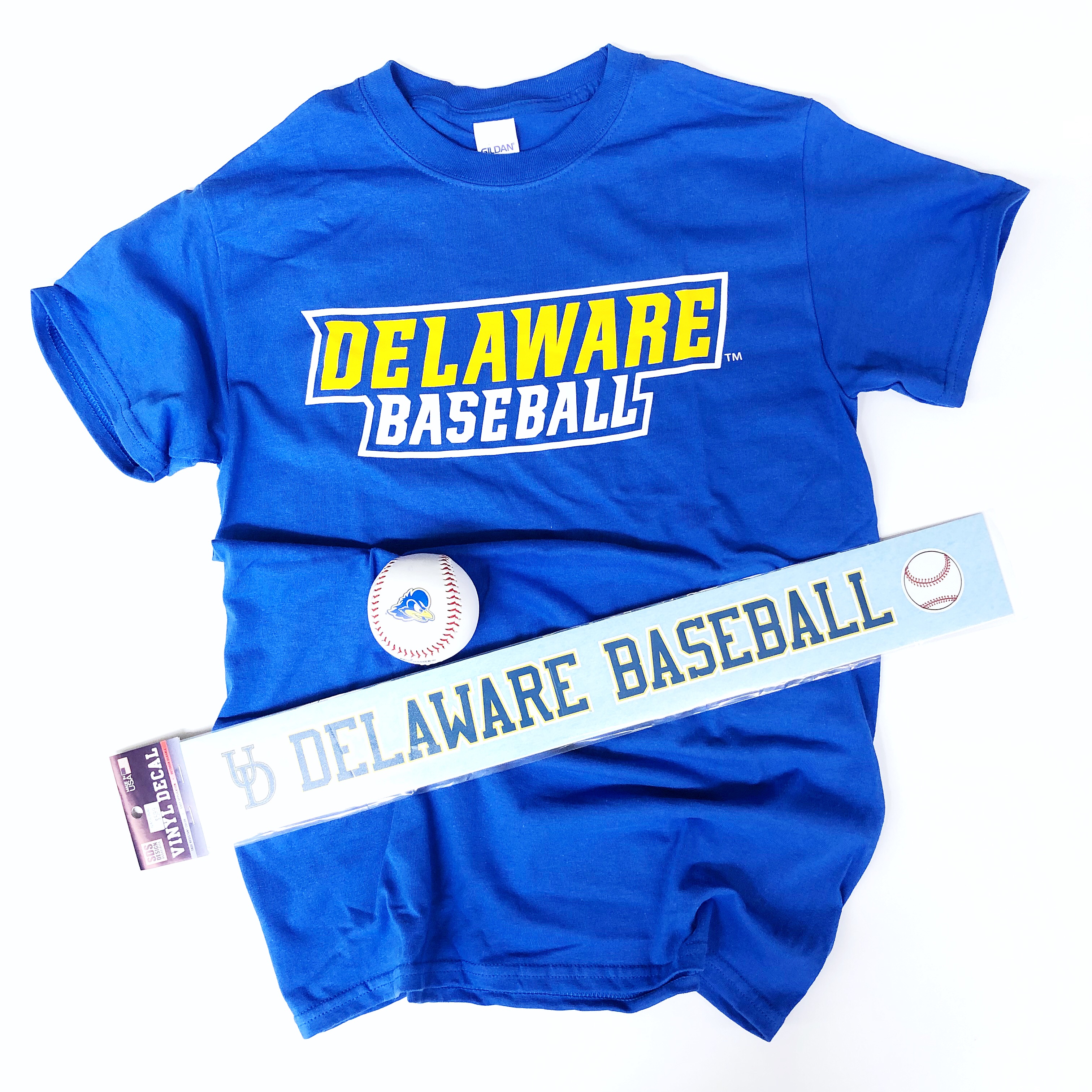 University of Delaware Baseball T-shirt – Royal – National 5 and 10