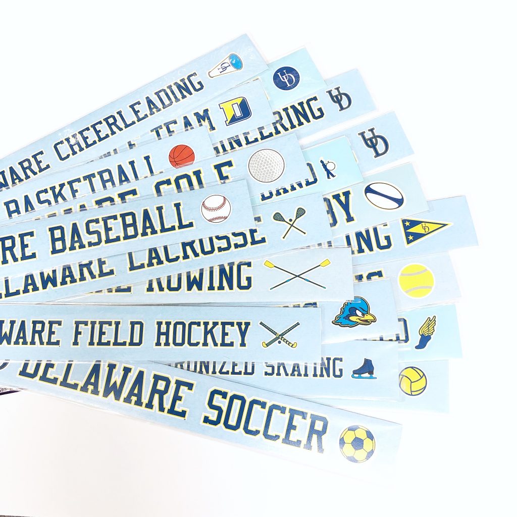 University of Delaware 20″ Sport Decal – National 5 and 10