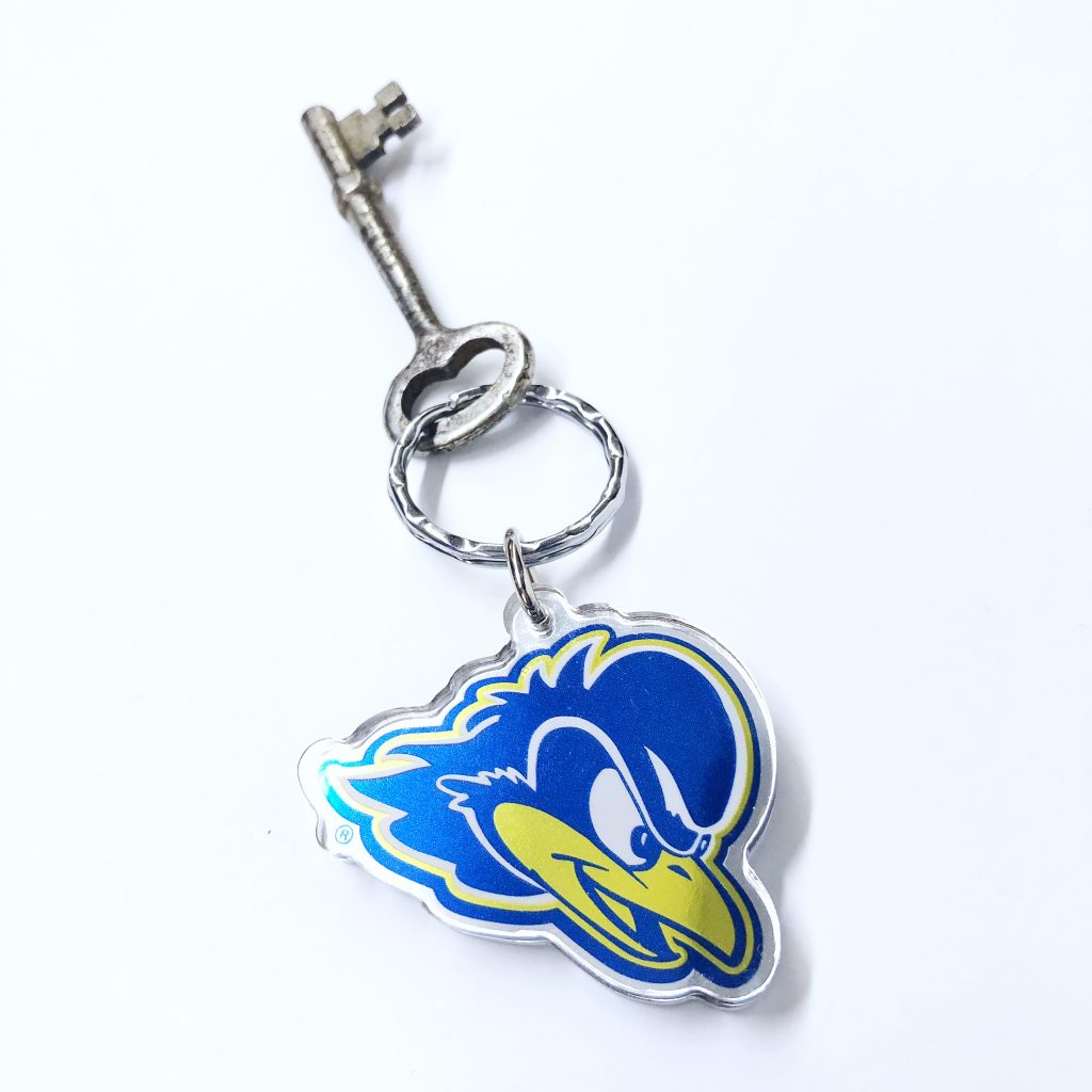 University of Delaware Mirrored YoUDee Keychain – National 5 and 10
