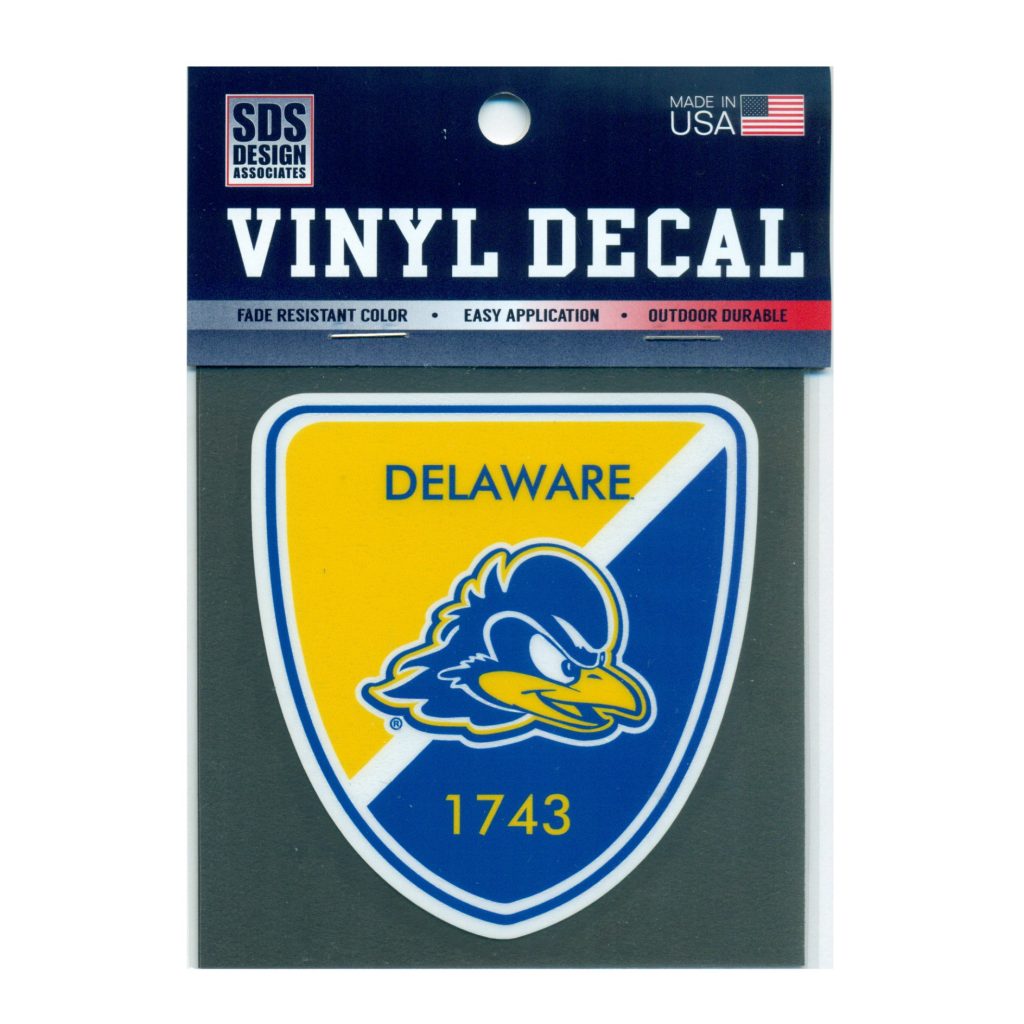 University of Delaware 1743 Decal – National 5 and 10