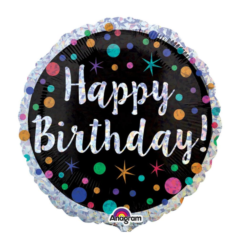 Polka Dot Happy Birthday Balloon – National 5 and 10