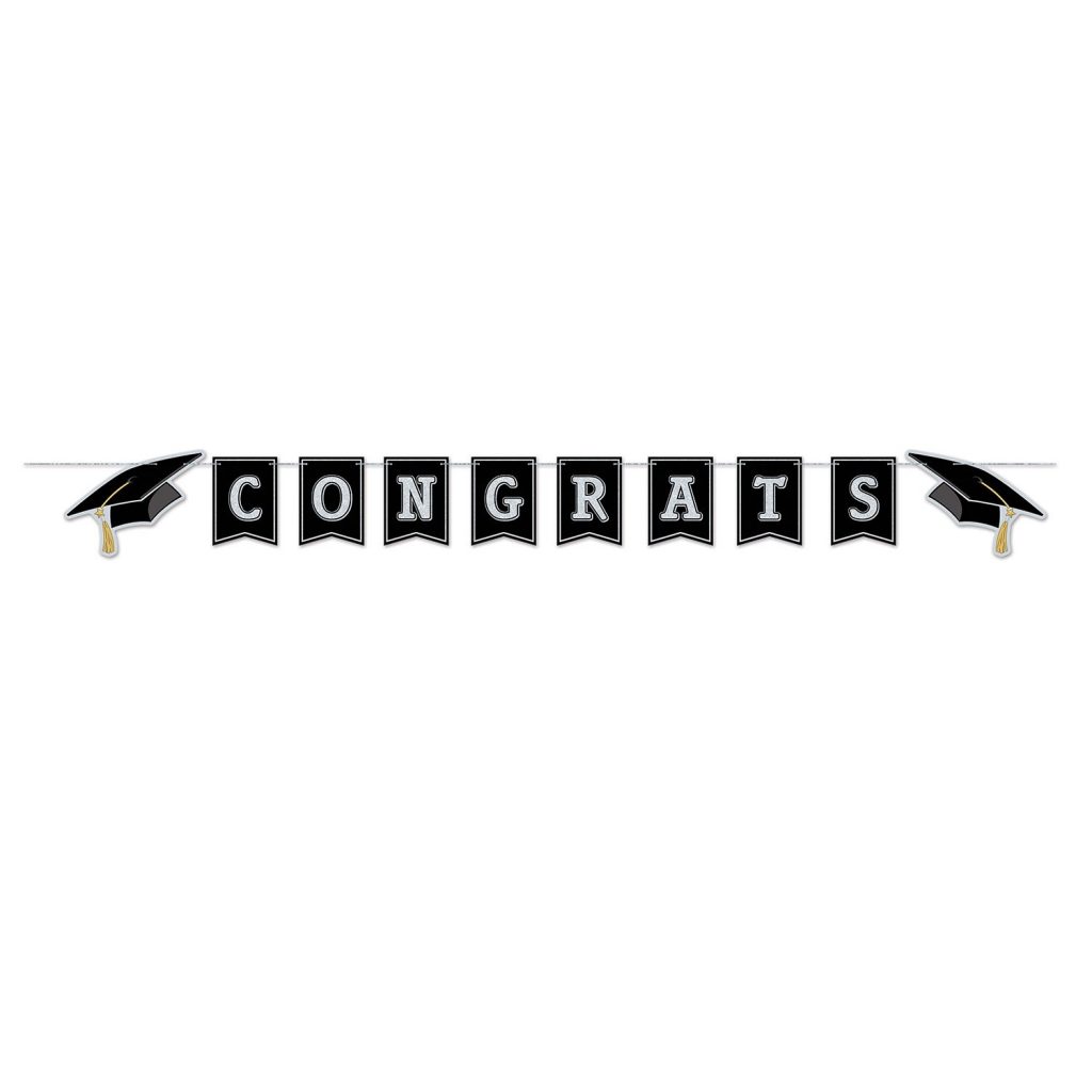 Congrats Graduation Pennant Banner – National 5 and 10