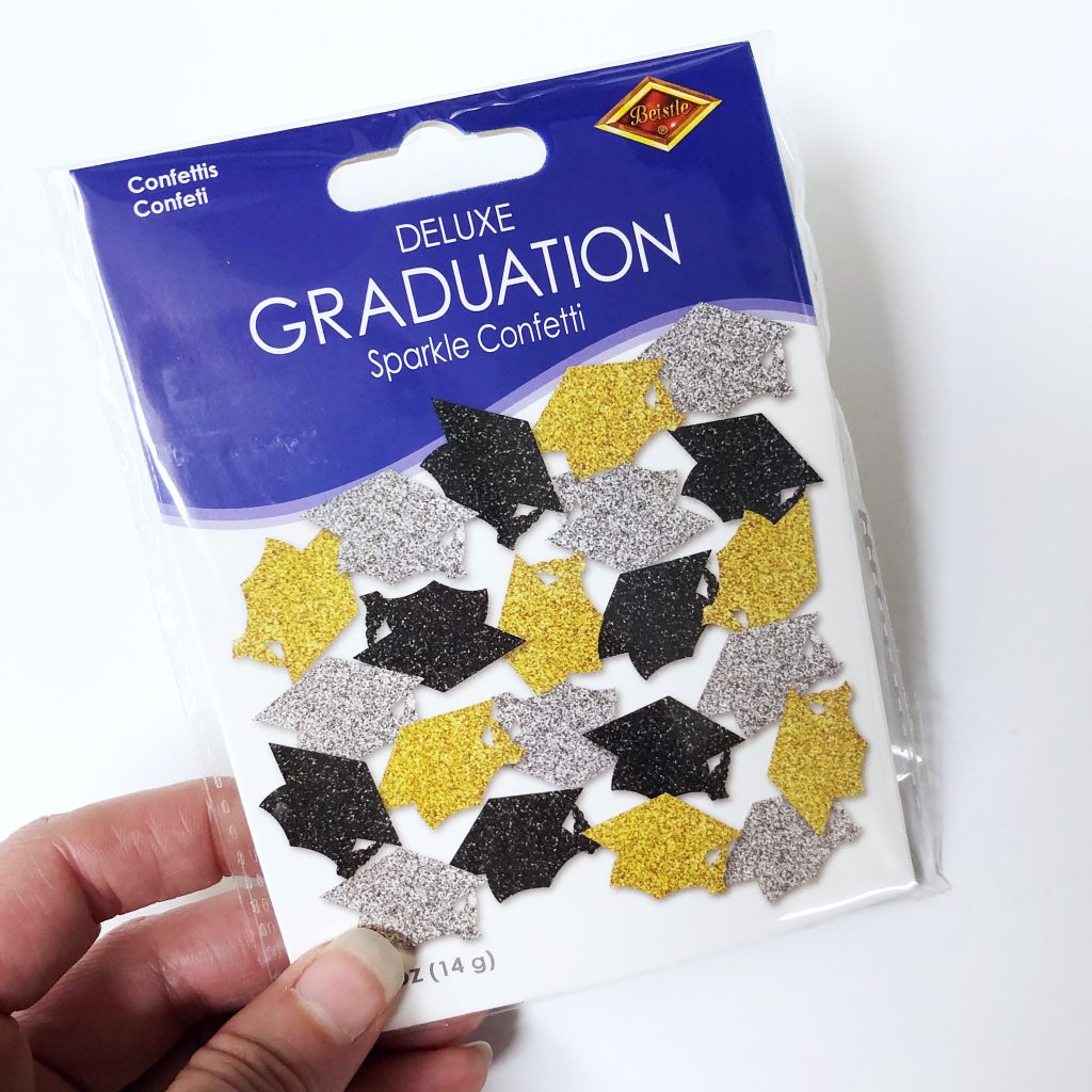 Graduation Cap Sparkle Confetti – National 5 and 10