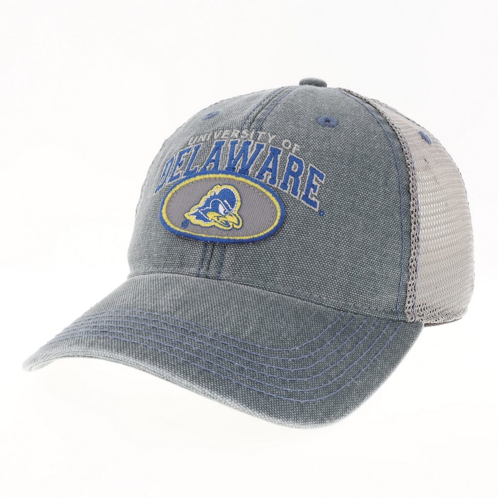 University of Delaware Blue Hens Canvas Mesh Trucker Hat – Navy ...