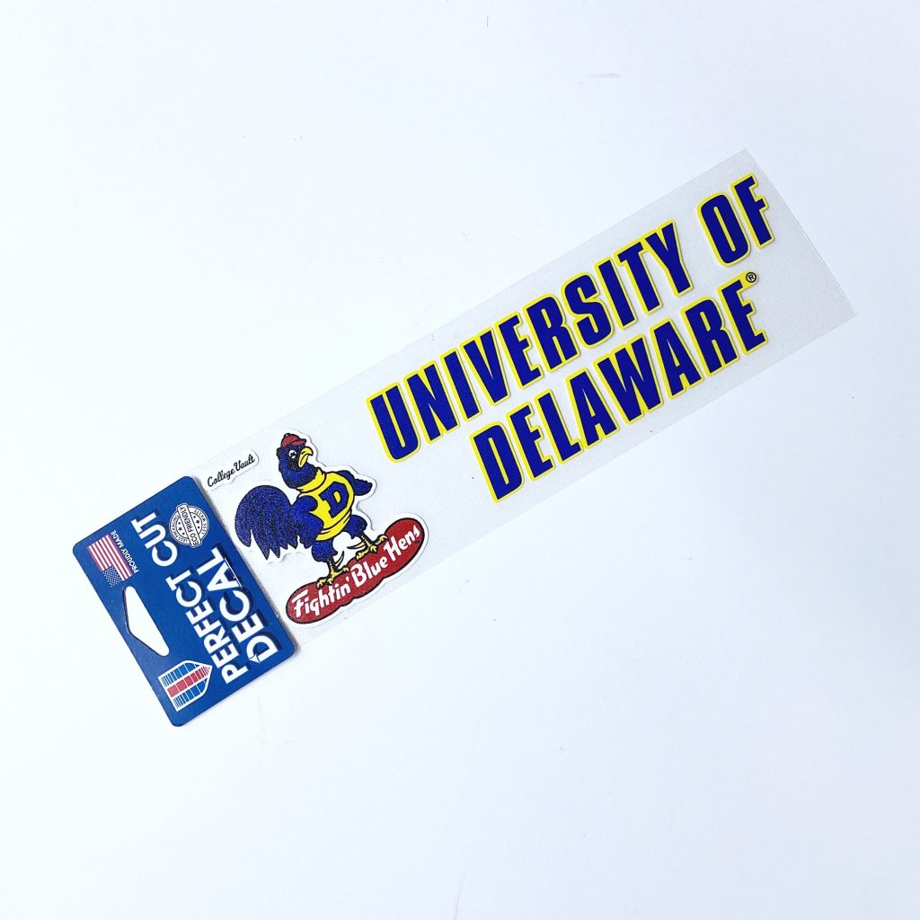 University of Delaware Monogram Logo Car Magnet – National 5 and 10