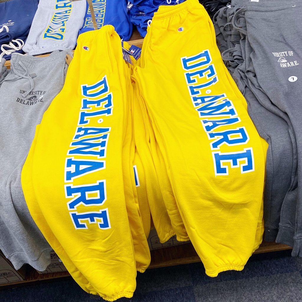 University of Delaware Champion Big Delaware Sweatpants – Yellow ...