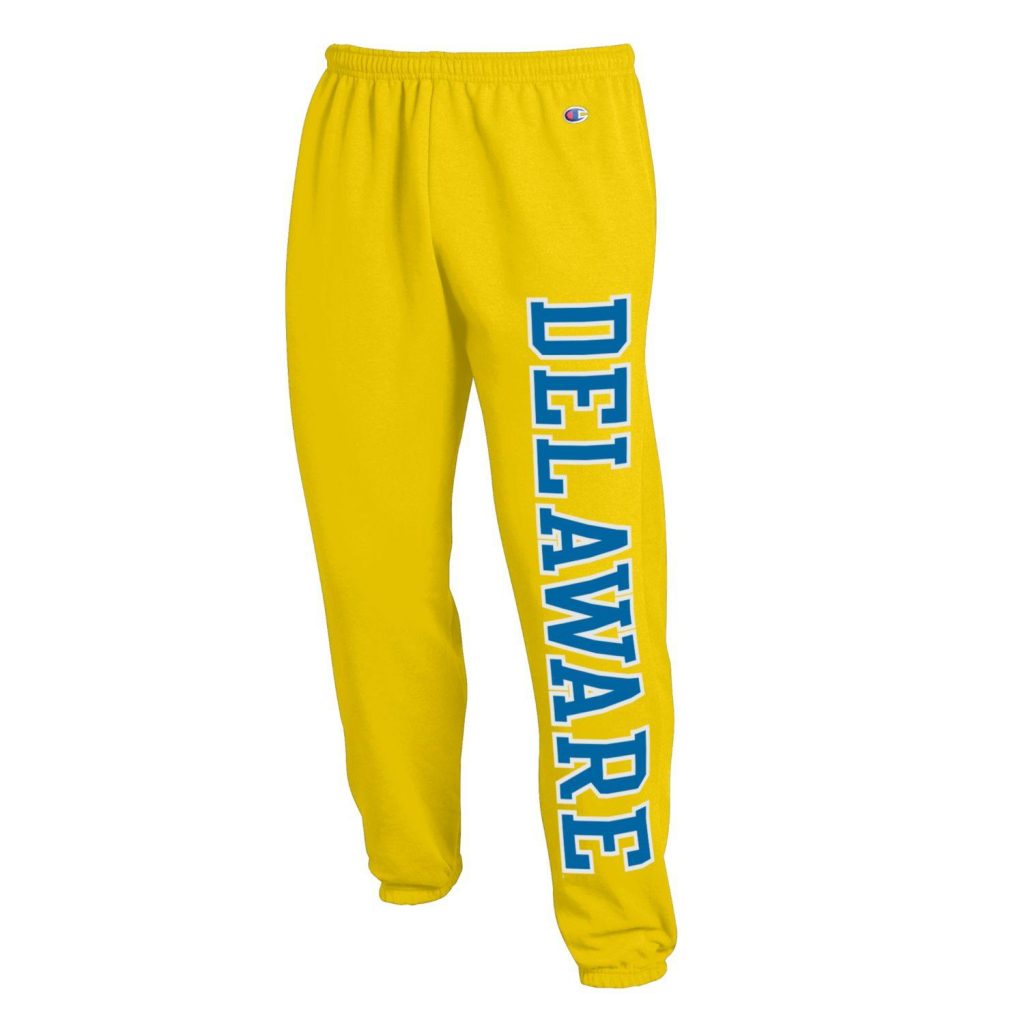 University of Delaware Champion Big Delaware Sweatpants – Yellow ...