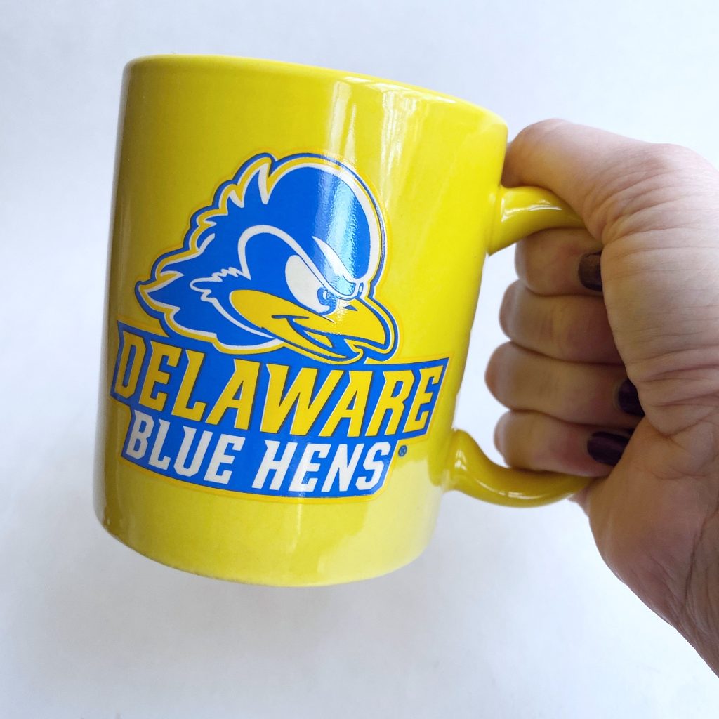 University of Delaware Stacked Athletic Logo Coffee Mug – National 5 and 10