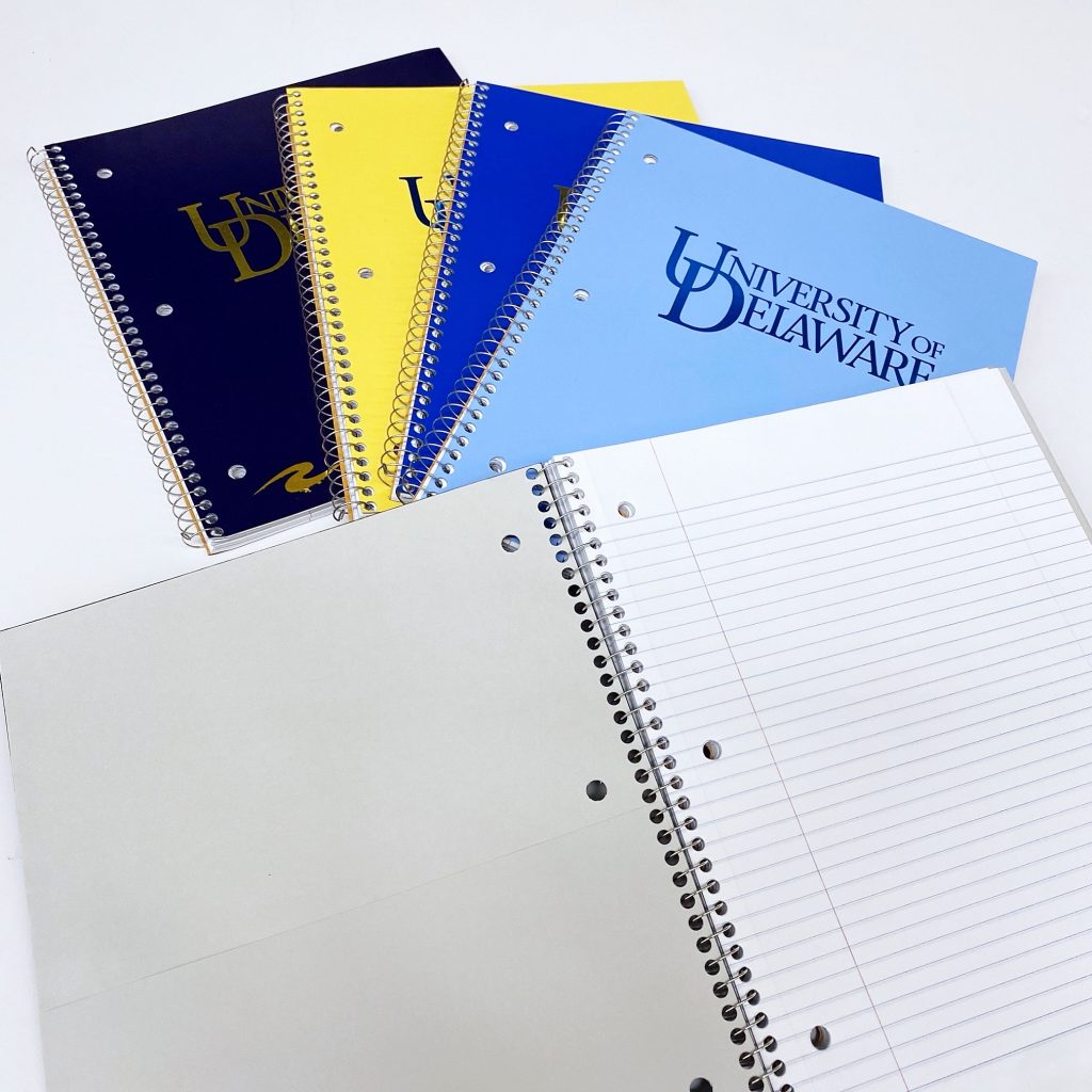 University of Delaware Classic 2-Subject Spiral Notebook with Pockets ...