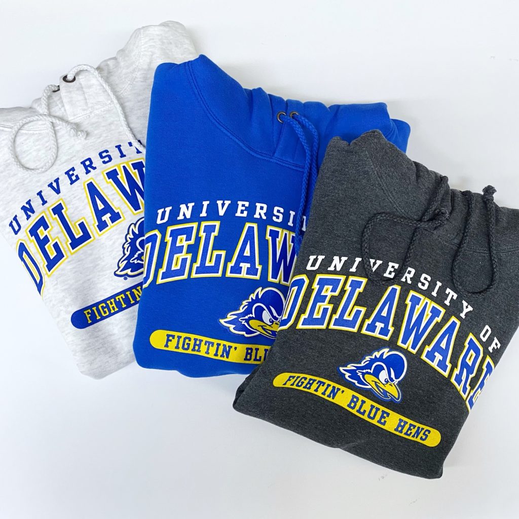 University of Delaware 3-Color Bird Hoodie Sweatshirt – National 5 and 10