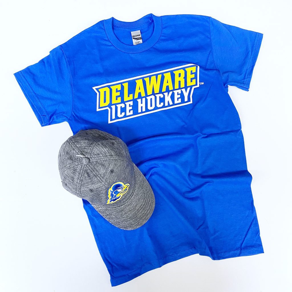 University of Delaware Ice Hockey T-shirt – Royal – National 5 and 10