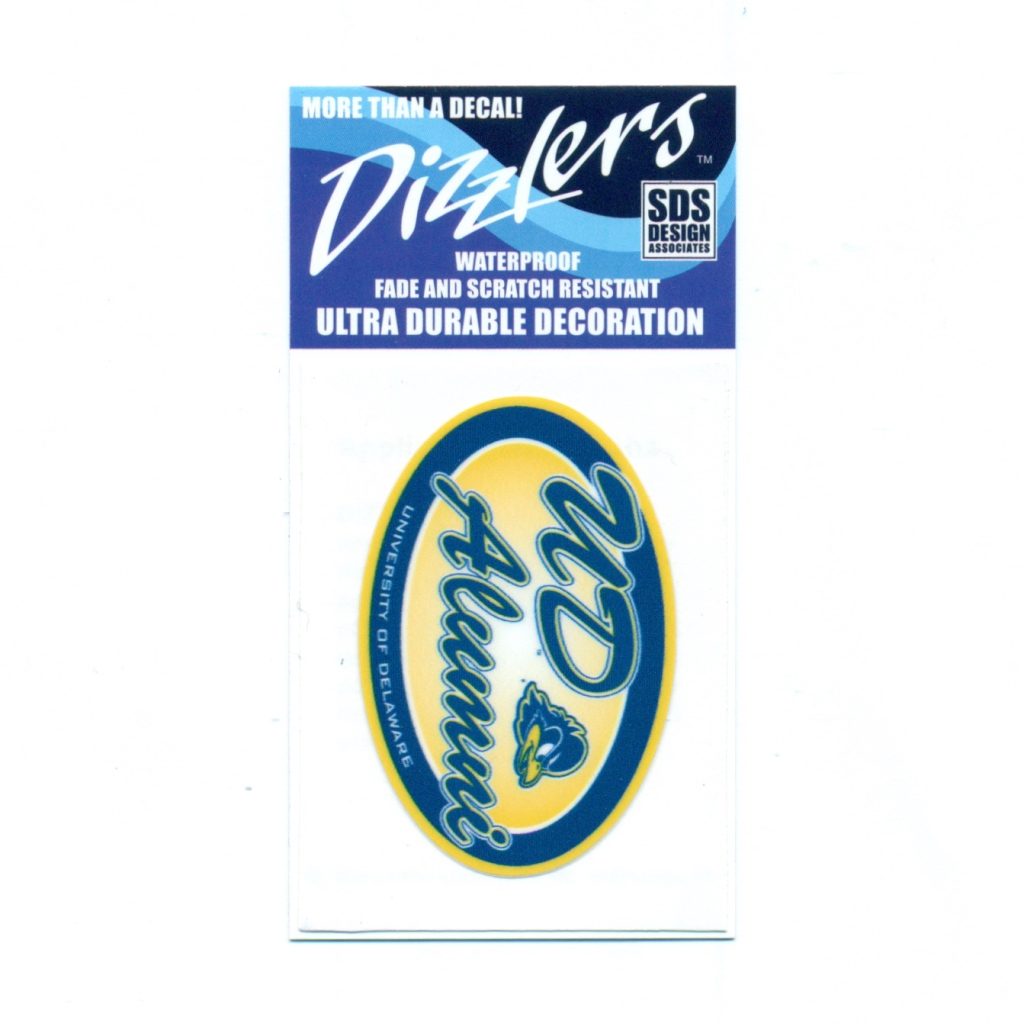University of Delaware Alumni Euro Oval Dizzler Decal – National 5 and 10