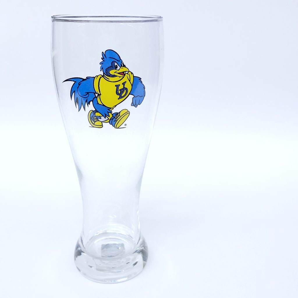 University of Delaware Struttin’ YoUDee Pilsner Glass – National 5 and 10