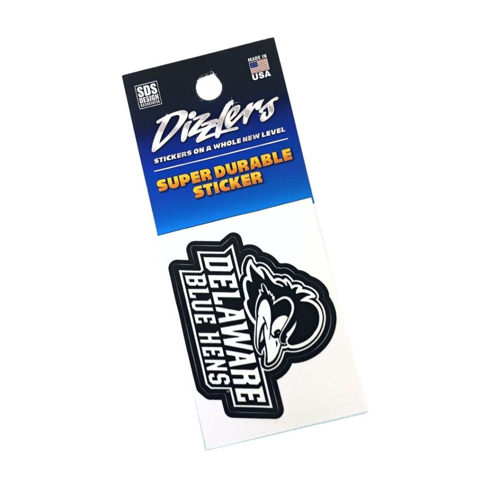 University of Delaware B+W Stacked Athletic Logo Dizzler Decal ...