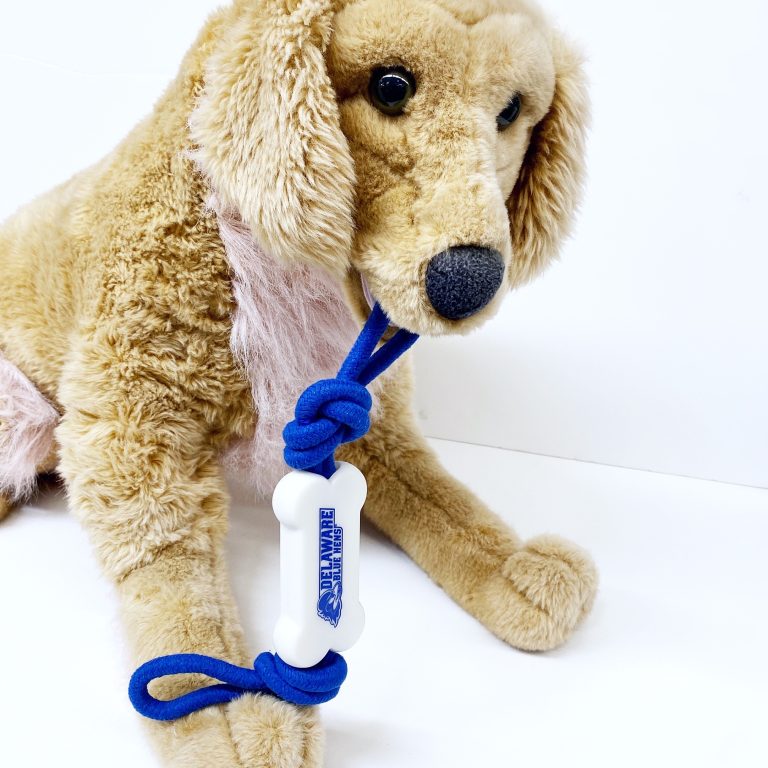 University of Delaware Dog Bone Rope Toy – National 5 and 10