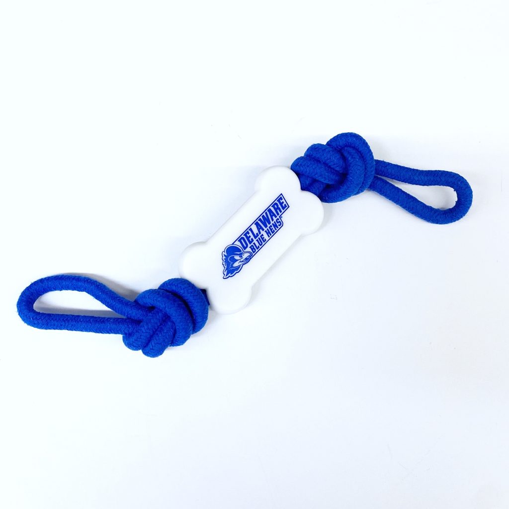 University of Delaware Dog Bone Rope Toy – National 5 and 10