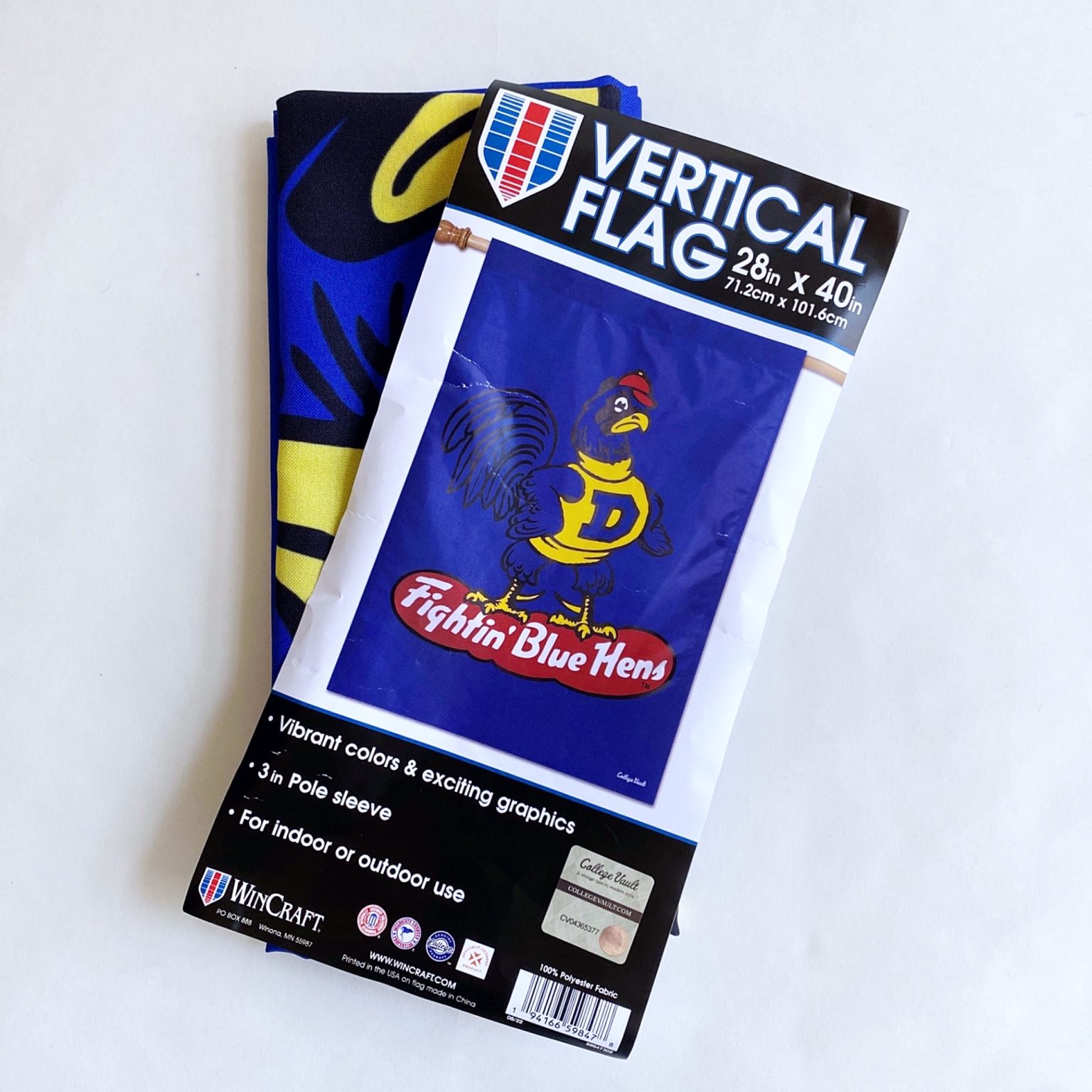 University of Delaware Vintage Fightin’ Blue Hens Banner – National 5 ...