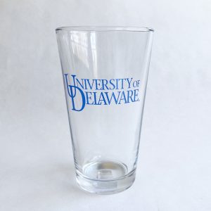 University of Delaware Word Mark Logo Pint Glass – National 5 and 10
