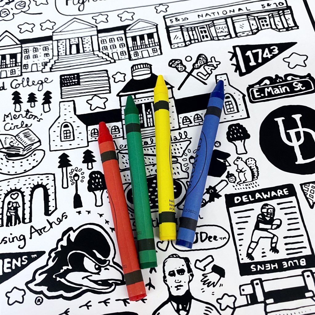University of Delaware Julia Gash Icon Coloring Book – National 5 and 10