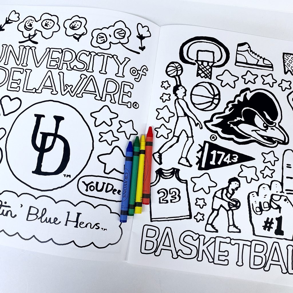 University of Delaware Julia Gash Icon Coloring Book – National 5 and 10