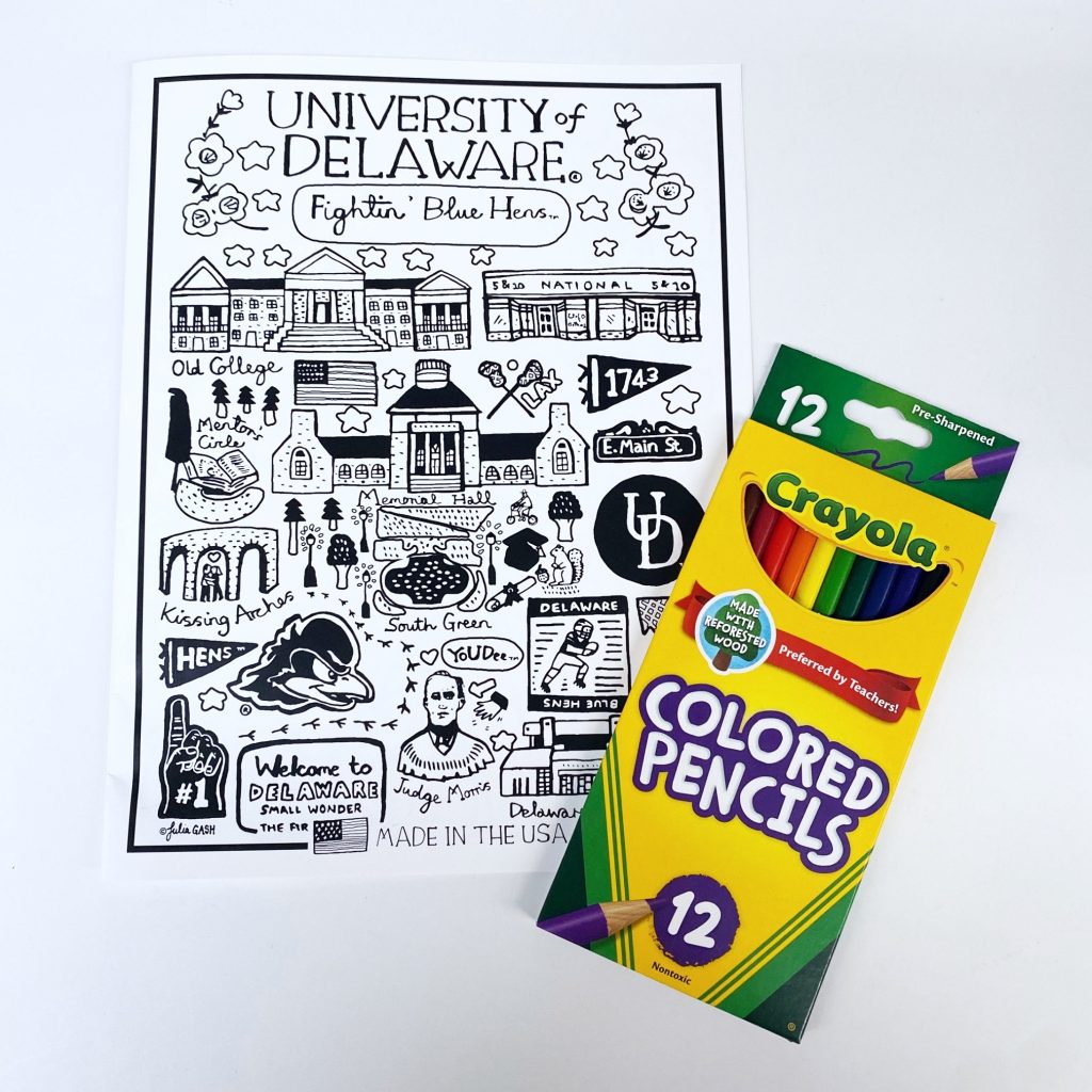 University of Delaware Julia Gash Icon Coloring Book – National 5 and 10