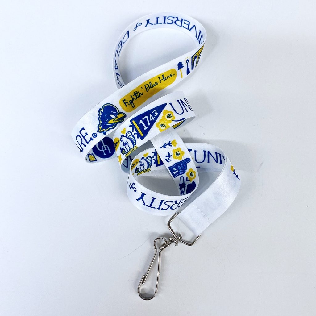 University of Delaware Julia Gash Satin Icon Lanyard – National 5 and 10