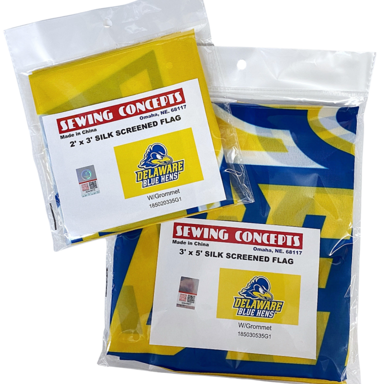 University of Delaware Stacked Athletic Logo Flag – Yellow – National 5 ...