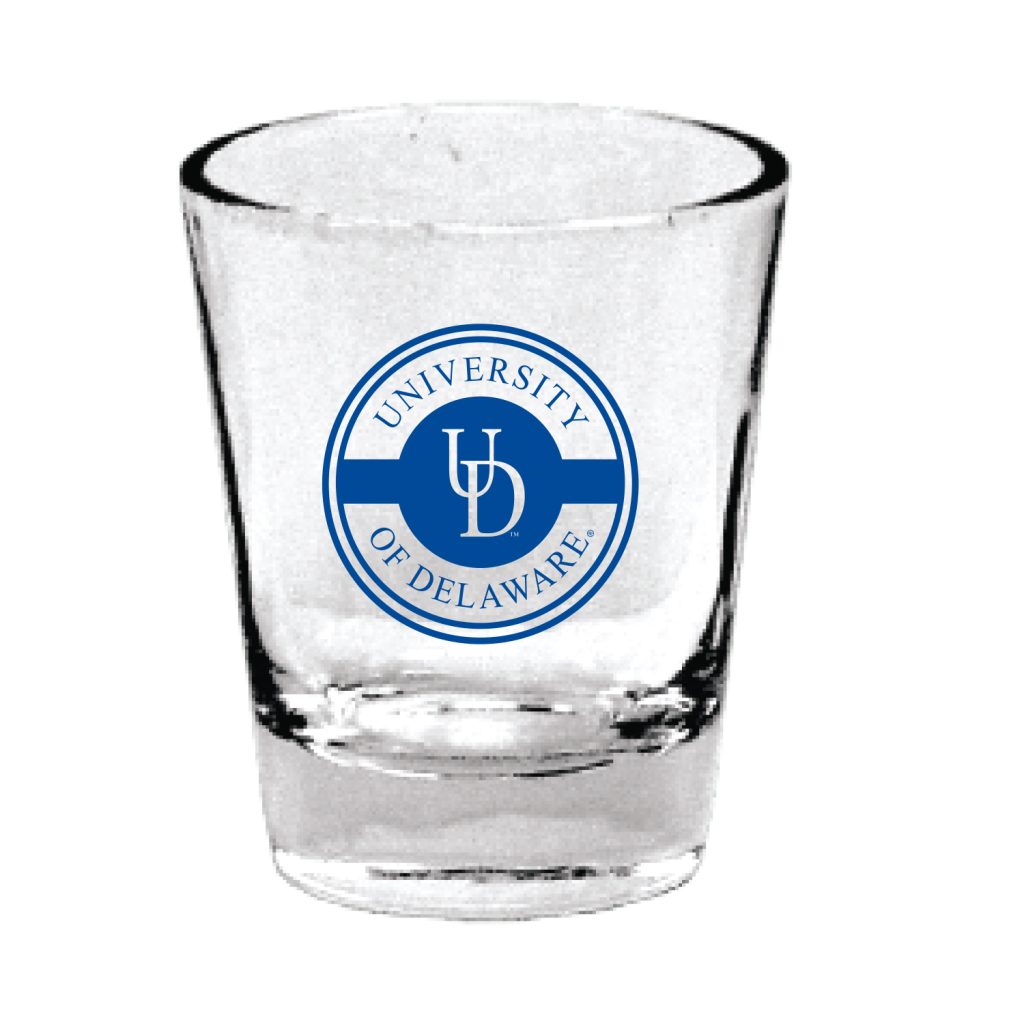 University of Delaware Monogram Logo Shot Glass – National 5 and 10